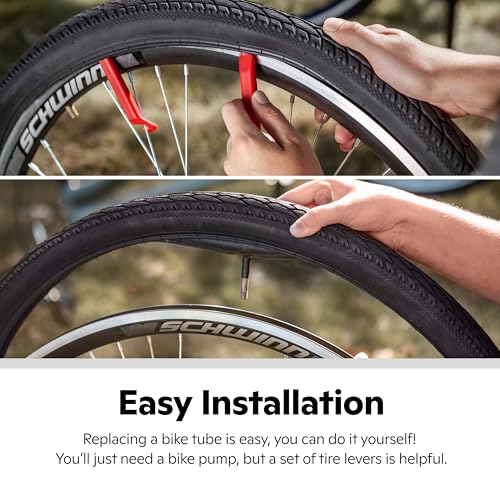 Schwinn Replacement Bike Inner Tube, Traditional and Self-Sealing, Self-sealing, 700c x 35-42mm, Black