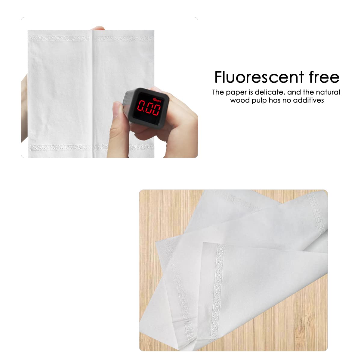 Car Tissue Refill, Disposable Facial Tissue, Napkin, Travel Size Pack for Car Visor Tissue Holder or Purse, 15 Packs, 50 Sheets per Pack, 750 Sheets In Total