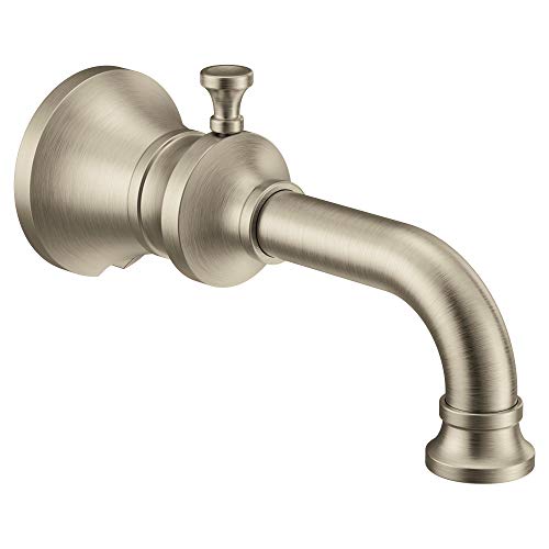 Moen S5000BN Colinet Traditional Diverter Tub Spout with Slip-fit CC Connection, Brushed Nickel