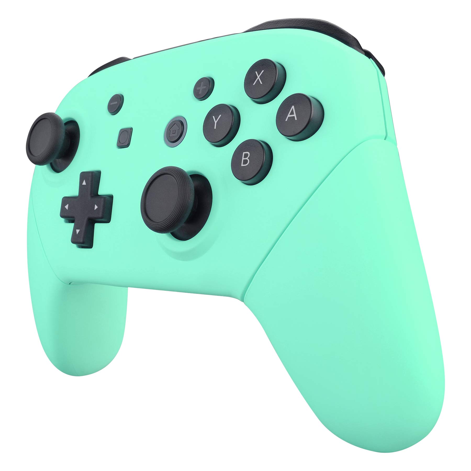 eXtremeRate Mint Green Faceplate Backplate Handles for Nintendo Switch Pro Controller, DIY Replacement Hand Grip Housing Shell Cover for Nintendo Switch Pro Controller - Controller NOT Included