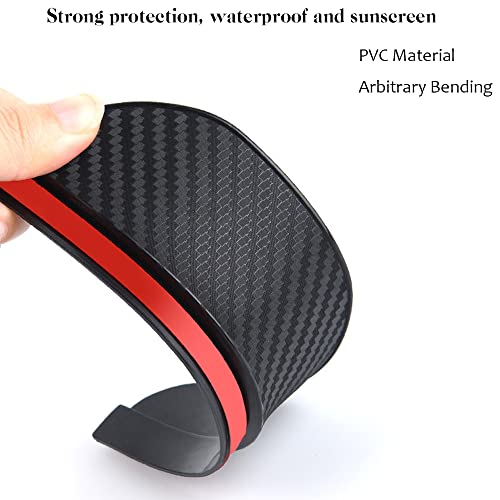 Pincuttee Mirror Rain Visor Eyebrow, Side Mirror Visor Rain Guards,Side Mirror Covers for Car Uniservial Fit 2 Pack