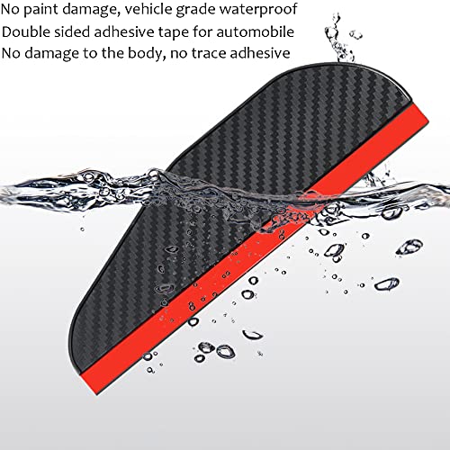 Pincuttee Mirror Rain Visor Eyebrow, Side Mirror Visor Rain Guards,Side Mirror Covers for Car Uniservial Fit 2 Pack