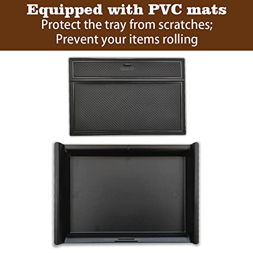 Muslogy for Tundra 2022 Storage Tray Lower Center Console Organizer Interior Accessories Compatible with Toyota Tundra 2022 SR SR5 Limited TRD PRO