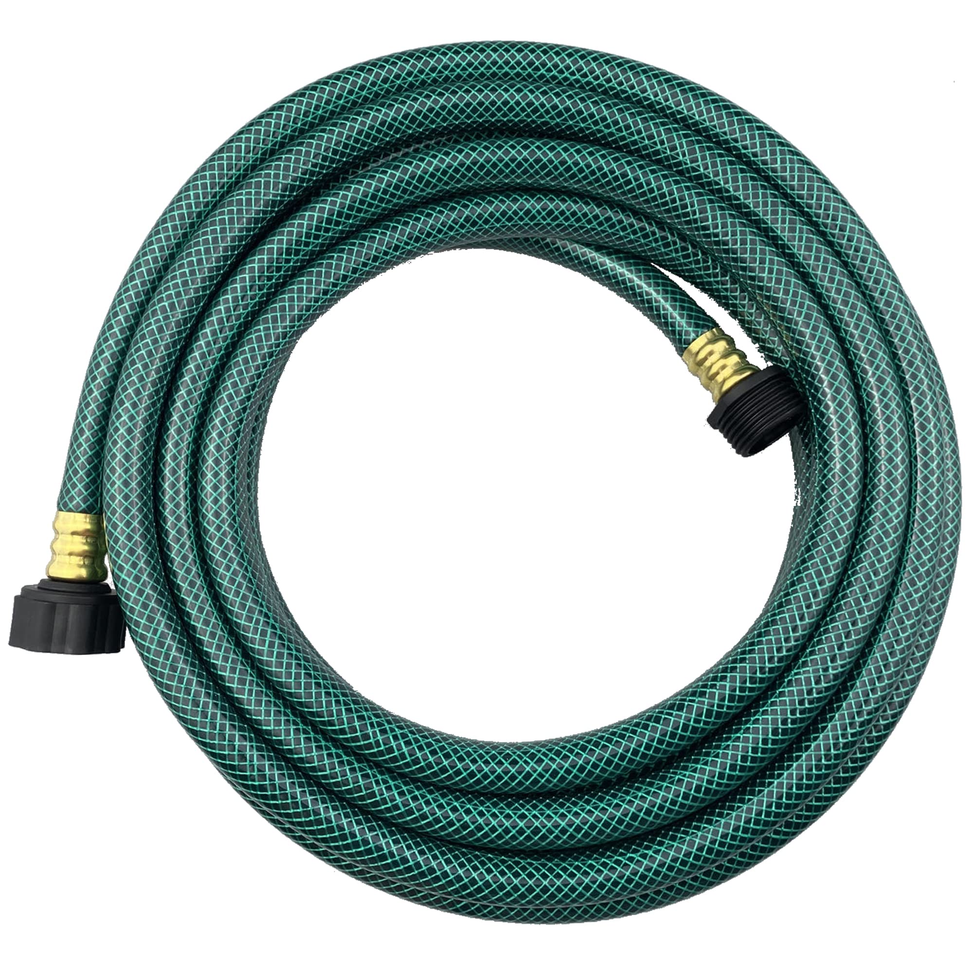 Darnassus PVC Garden Hose 1/2 Inch, Flexible Water Hose with Male and Female Fittings, No Leaking, Heavy Duty, for Household, Outdoors, Lawns, Patio (20 FT, Green, Plastic Fittings)
