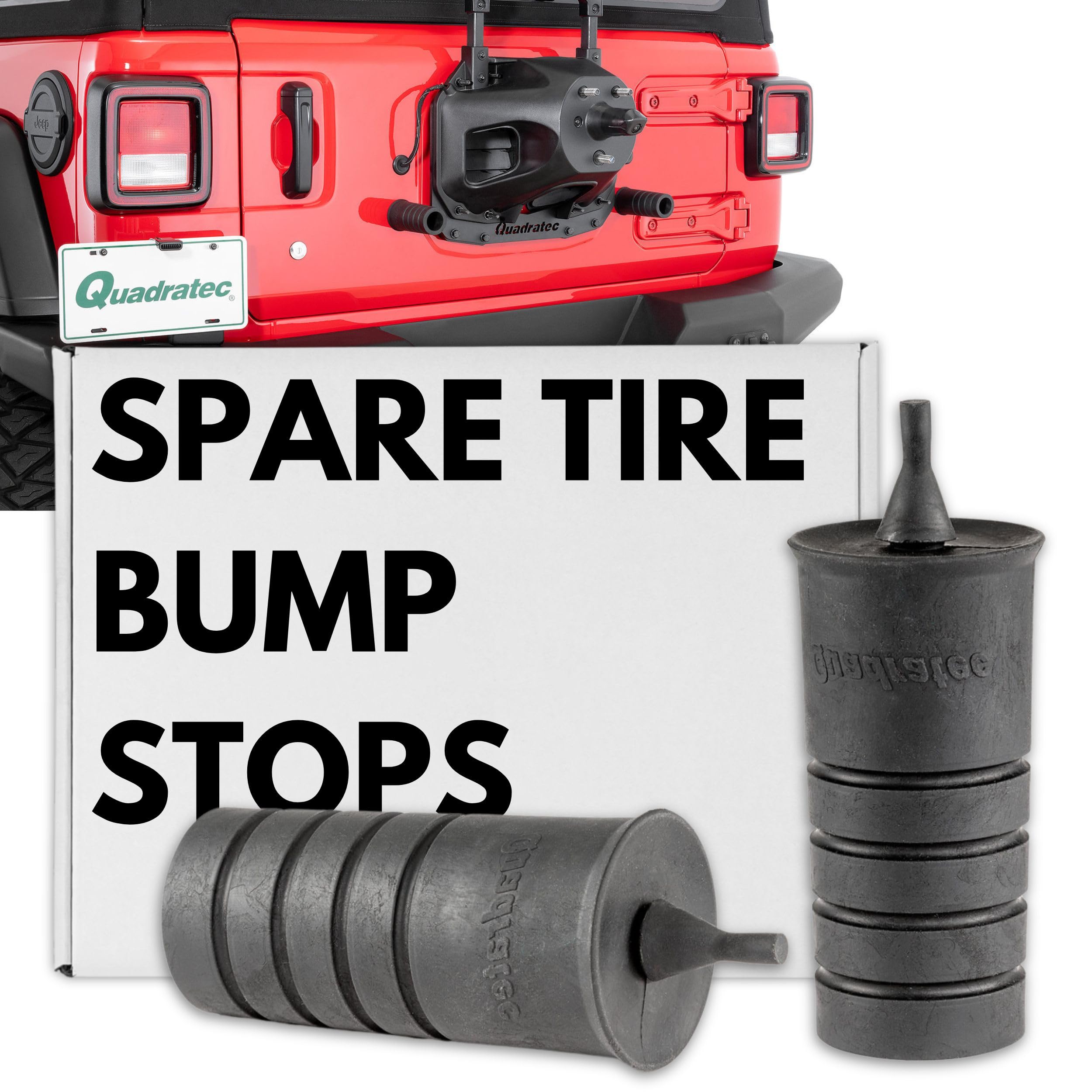 Quadratec Tailgate Spare Tire Bump Stop Kit - Fits Jeep Wrangler JK & JL 2007-2024 - Jeep JK Spare Tire Bump Stop Jeep JL Spre Tire Bump Stop Jeep JK Bump Stop Jeep JL Bump Stop - Reduces Rattling