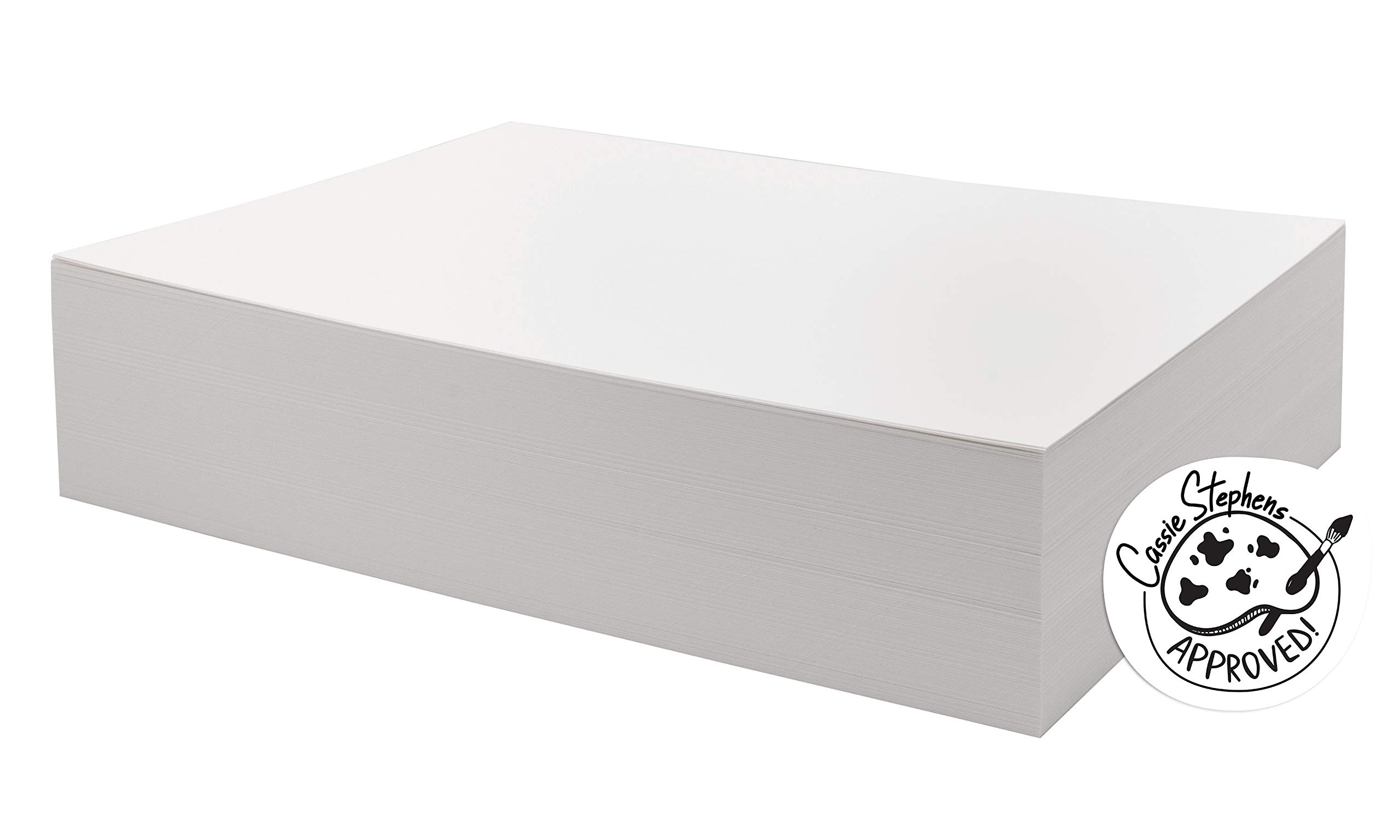 UCreate Watercolor Paper, White, Bulk, 90lb., 9" x 12", 250 Sheets