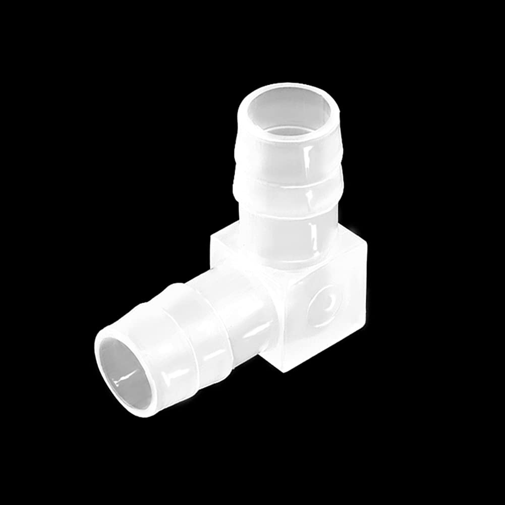 ANPTGHT 5/8" Hose Barb 90 Degree Elbow L Fitting, Equal Barbed Joint Splicer Mender Adapter Union Adapter for Boat Aquarium Fuel Gas Liquid Air (Pack of 5)
