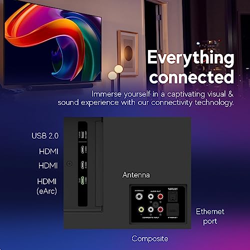 VIZIO 43-Inch Class HDR 4K UHD Smart LED TV Compatible with Netflix, Disney+, Apple TV, Works with Siri, Alexa, and Google Assistant + Free Wall Mount (No Stands) - V435-J01 (Renewed)