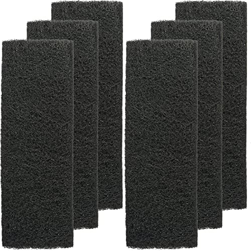 6 Pack Replacement Carbon Filters Compatible with Litter-Robot 3 – Activated Charcoal Cat Litter Box Filters Absorb Odors Keep Home Fresh – Thickness 0.6 inches