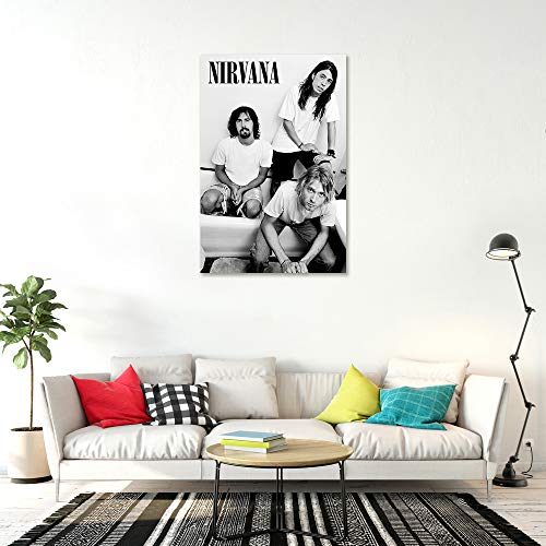 POSTER STOP ONLINE Nirvana - Music Poster/Print (B&W - Kurt, Krist & Dave) (Size 24 x 36)