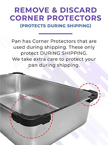 iPrimio Enclosed Sides Stainless Steel Cat XL Litter Box Keep Litter In the Pan - Never Absorbs Odor, Stains, or Rusts - No Residue Build Up - Easy Cleaning Litterbox Designed by Cat Owners - Patented