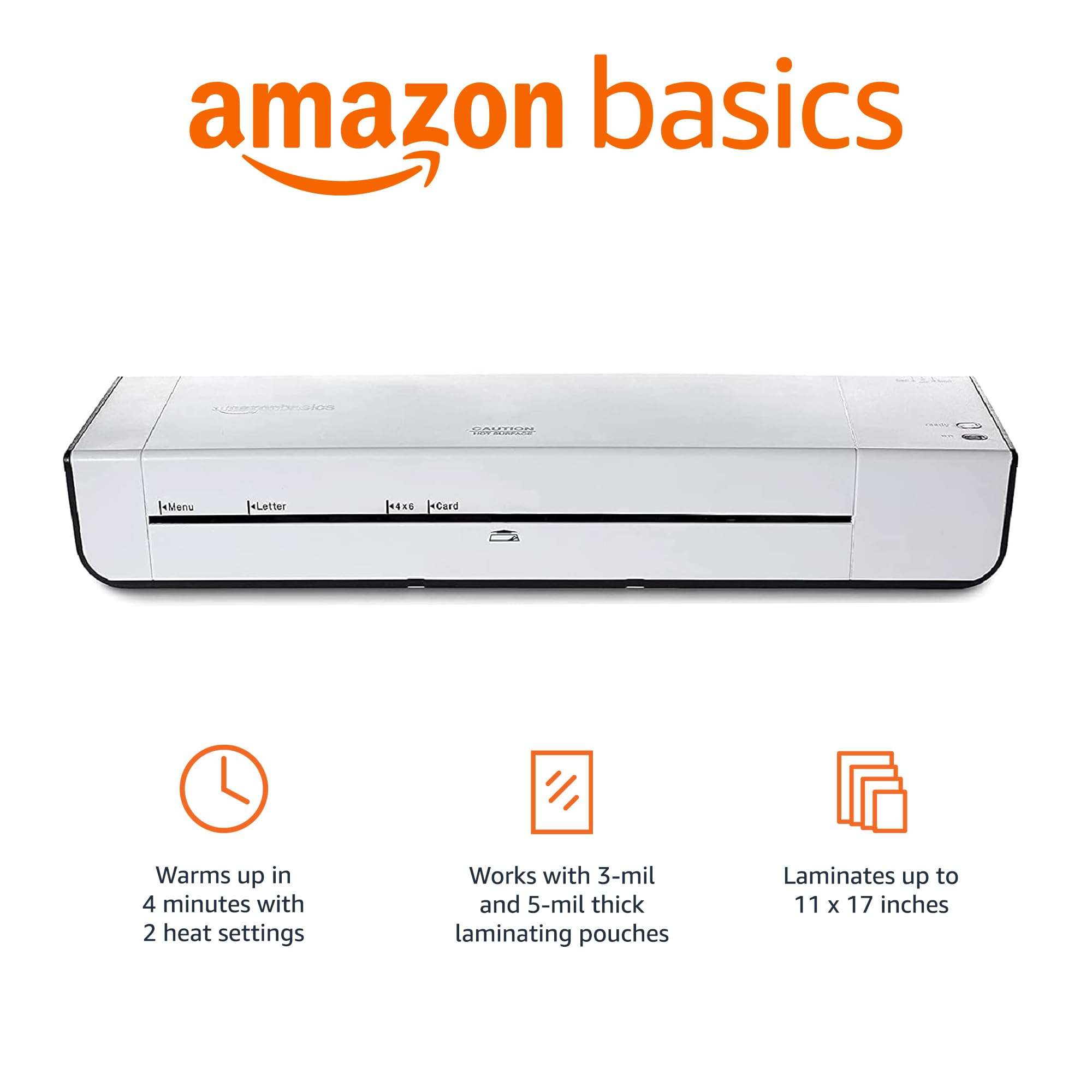 Amazon Basics 9-Inch Thermal Laminator Machine
