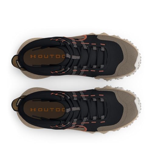 Under Armour Men's Charged Maven Trek, (001) Black/Sahara/Honey Orange, 12, US