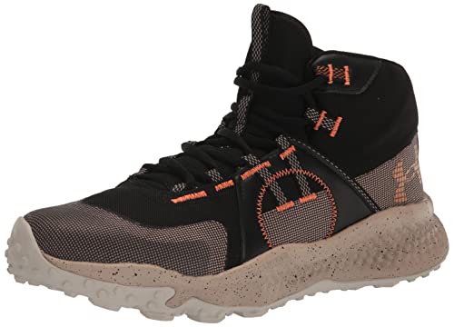 Under Armour Men's Charged Maven Trek, (001) Black/Sahara/Honey Orange, 12, US