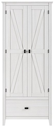 Ameriwood HOME SystemBuild Farmington 30 inch Wide Storage Cabinet, Ivory Pine