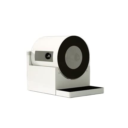 TOMYEUS Cat Box Smart Cat Toilet Fully Enclosed Oversized Fully Automatic Electric Cat Litter Box Anti-Splash Shovel Machine Cat Furniture (Size : Without Foot Pads)
