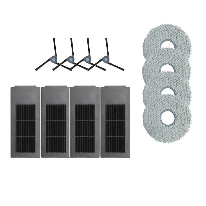 Spare parts Roller Main Side Brush Hepa Filter Mop Cloths Dust Bag. Compatible For Ecovacs Deebot X2/X2 Omni/X2 Pro PLUS. Vacuum Cleaner Accessories (Color : Set A)