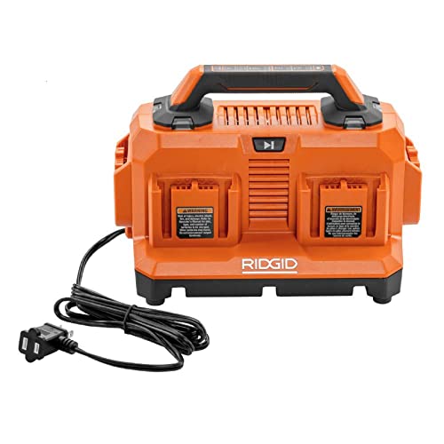 RIDGID 18V Volt 6-Port Sequential Charger 6 at Once