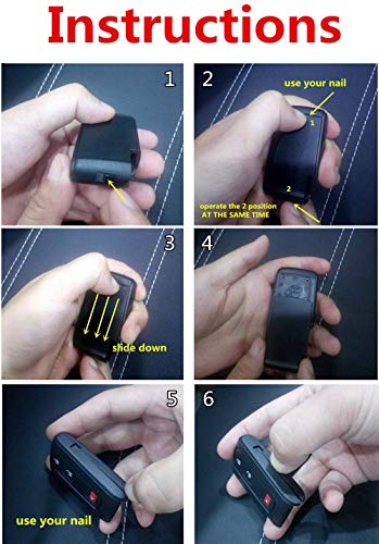 Fit for Toyota Prius Key Fob Cover Case Shell Replacement Keyless Entry with Blank Key 2004-2009 (JUST Empty Key Shell)