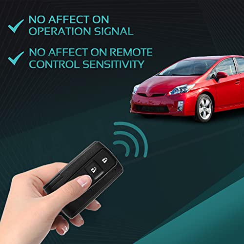Fit for Toyota Prius Key Fob Cover Case Shell Replacement Keyless Entry with Blank Key 2004-2009 (JUST Empty Key Shell)
