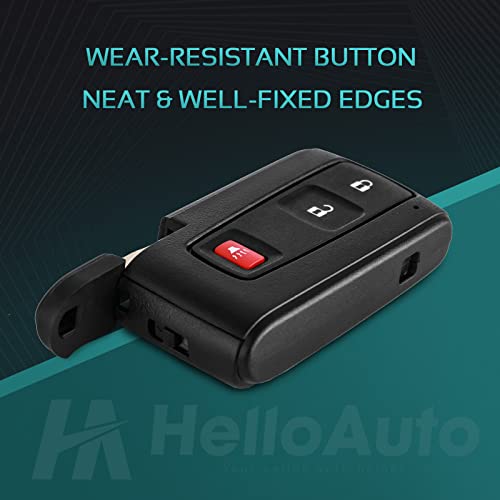 Fit for Toyota Prius Key Fob Cover Case Shell Replacement Keyless Entry with Blank Key 2004-2009 (JUST Empty Key Shell)