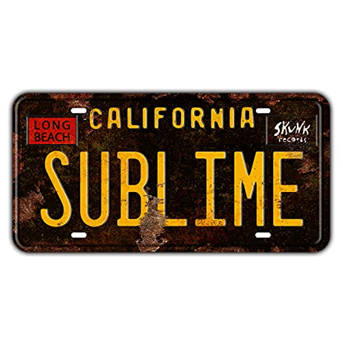 Embossed Retro Vintage License Plate, US States Historical Tin Sign, Auto Number Tags, 6" X 12"/15x30cm (CA Sublime)