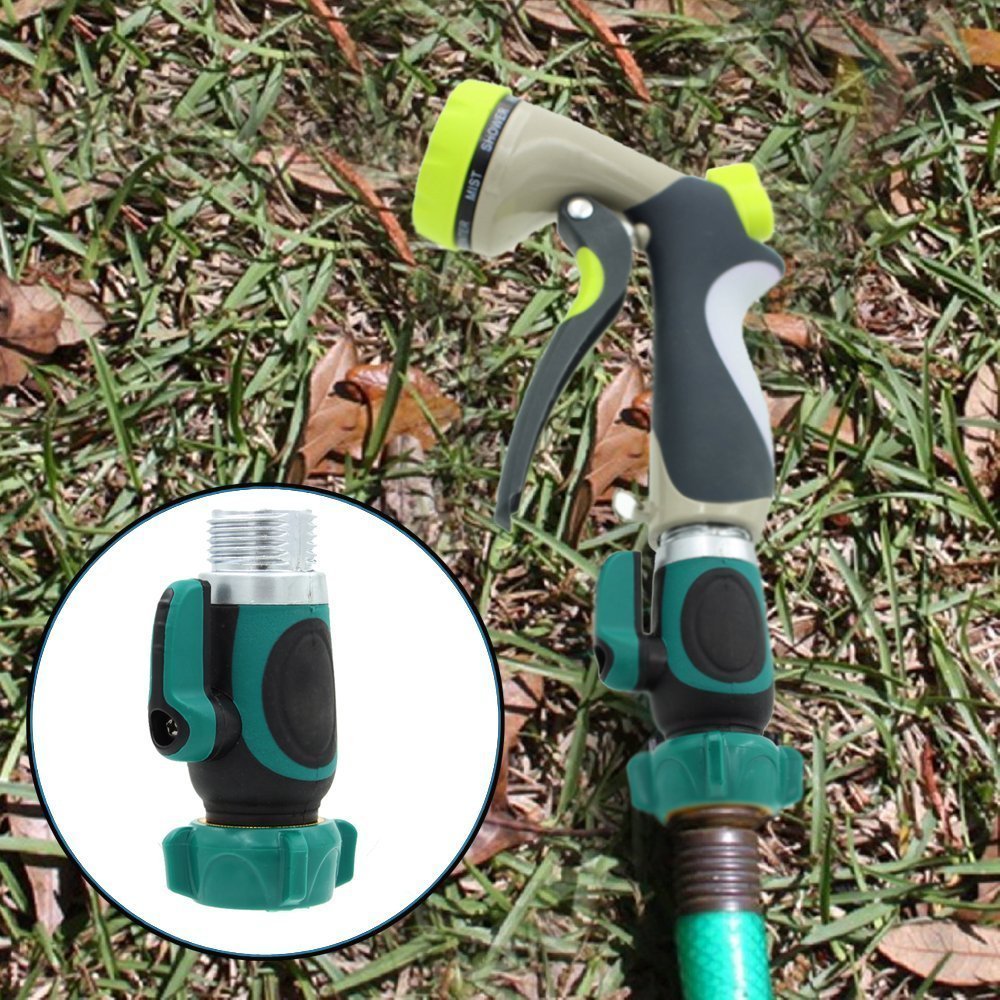 Wocst Garden Hose Splitter Water-pipe metal valves,Arthritis Friendly Fitting Shut Off Ball Valve Connector