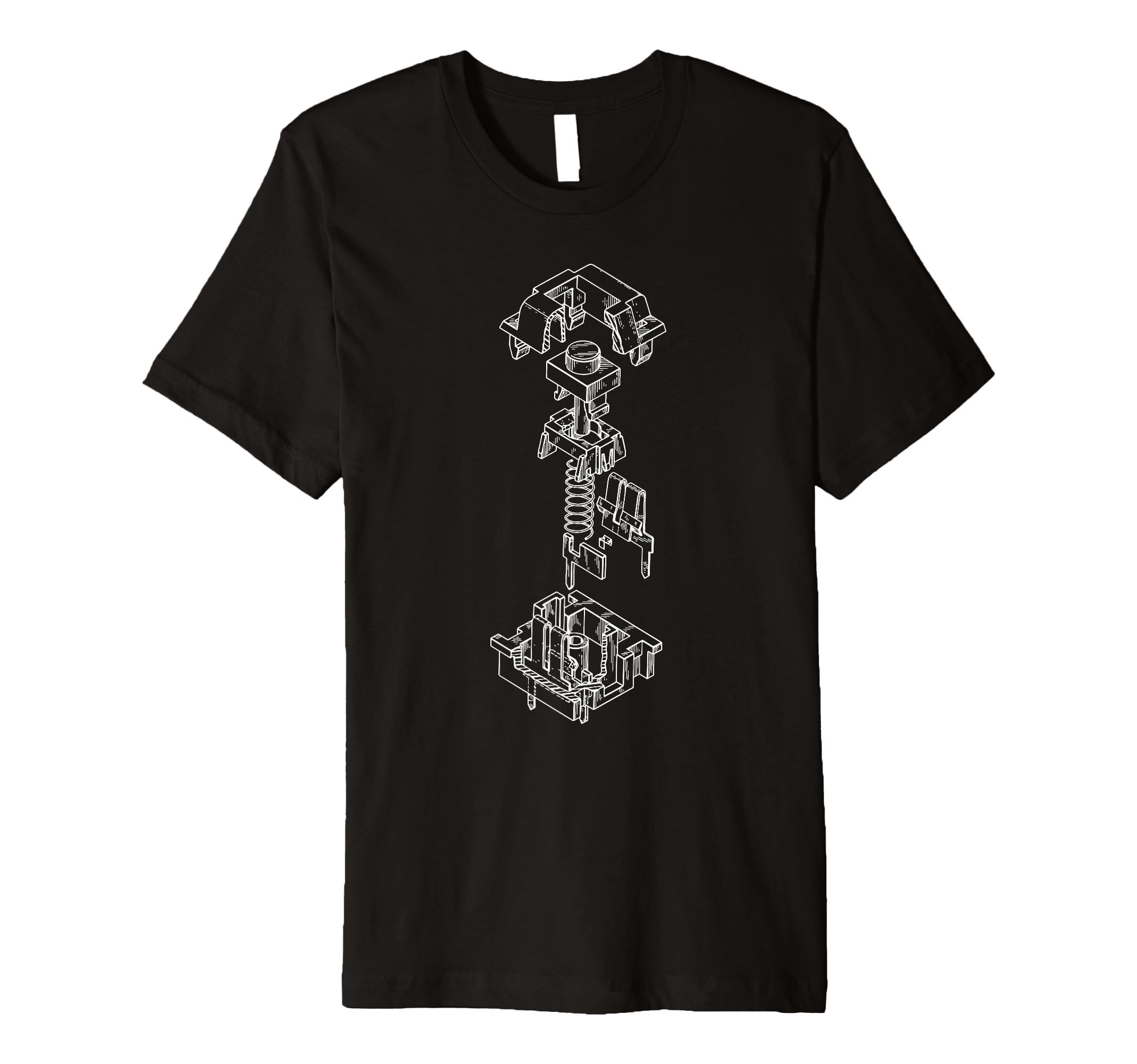 Mechanical Keyboard Switch patent Premium T-Shirt