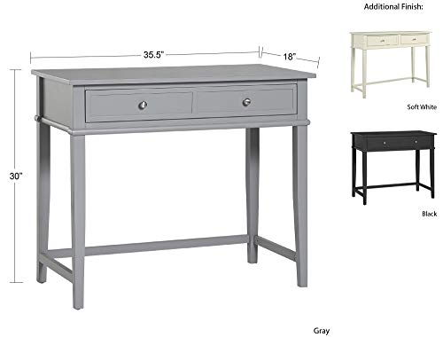 Ameriwood Home Franklin Writing Desk, Soft White