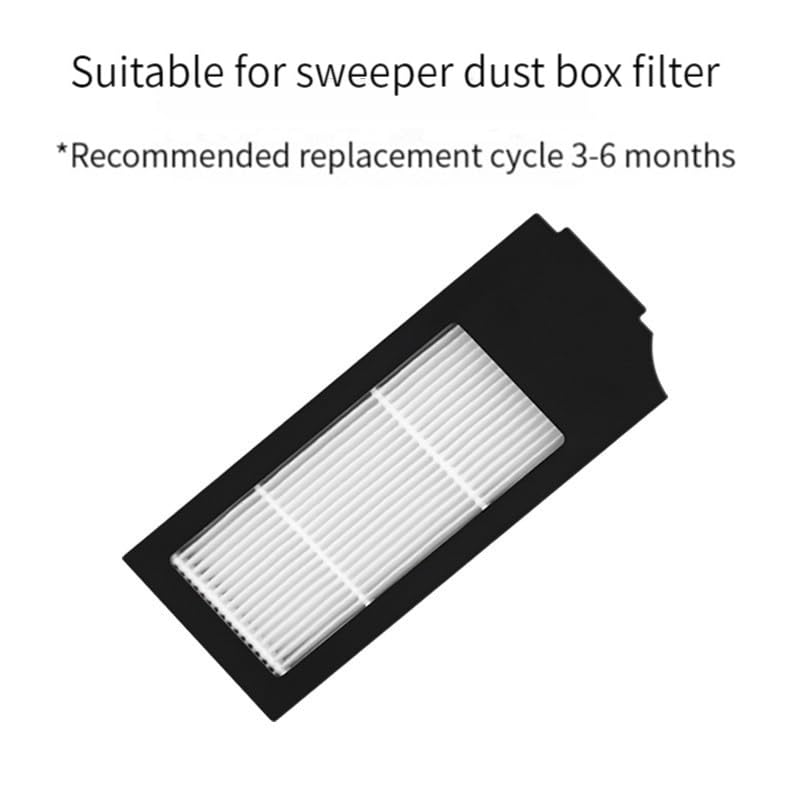Szxtdzsw Compatible with Ecovacs Deebot X1 Omni,X1 TURBO,X1 Plus Robotic Vacuum Cleaners Replacement Part Kit-1 main brush, 5 dust bags, 4 mop cloth pads, 2 HEPA filters, 6 side brushes