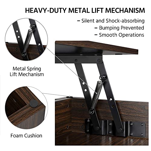 Yaheetech Lift Top Coffee Table