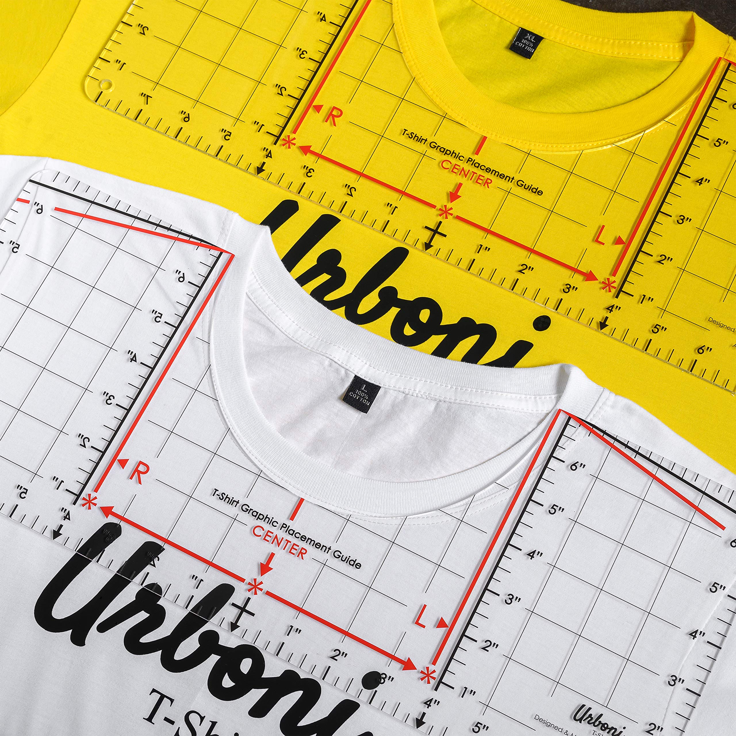 Tshirt Ruler Guide for Vinyl Alignment, T shirt Rulers to Center Designs, T shirt Ruler Alignment Tool Placement, Tshirt Guide Ruler Tool for Heat Press, Tee Shirt Ruler for Vinyl Alignment for Cricut