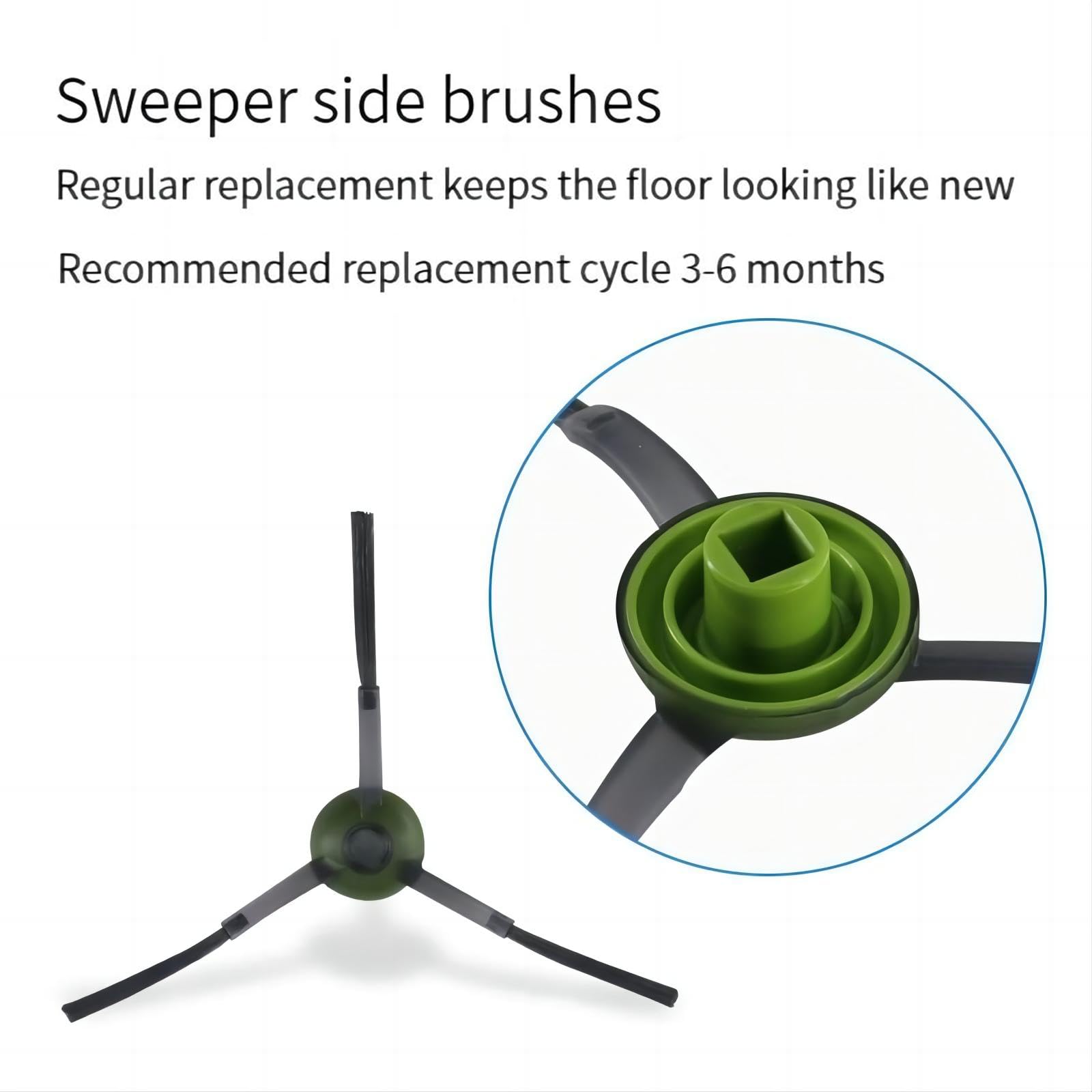 Szxtdzsw Compatible with Ecovacs Deebot X1 Omni,X1 TURBO,X1 Plus Robotic Vacuum Cleaners Replacement Part Kit-1 main brush, 5 dust bags, 4 mop cloth pads, 2 HEPA filters, 6 side brushes
