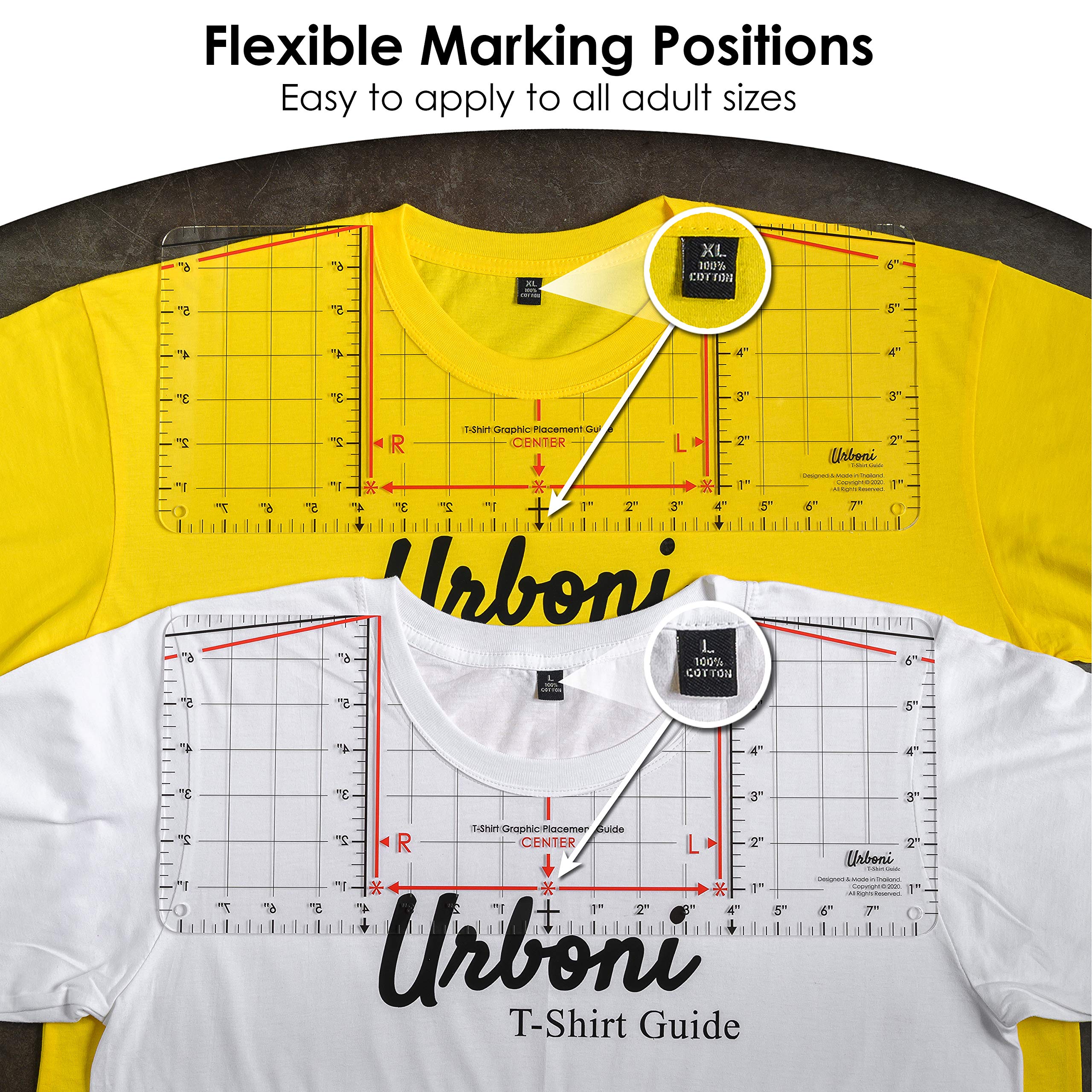 Tshirt Ruler Guide for Vinyl Alignment, T shirt Rulers to Center Designs, T shirt Ruler Alignment Tool Placement, Tshirt Guide Ruler Tool for Heat Press, Tee Shirt Ruler for Vinyl Alignment for Cricut