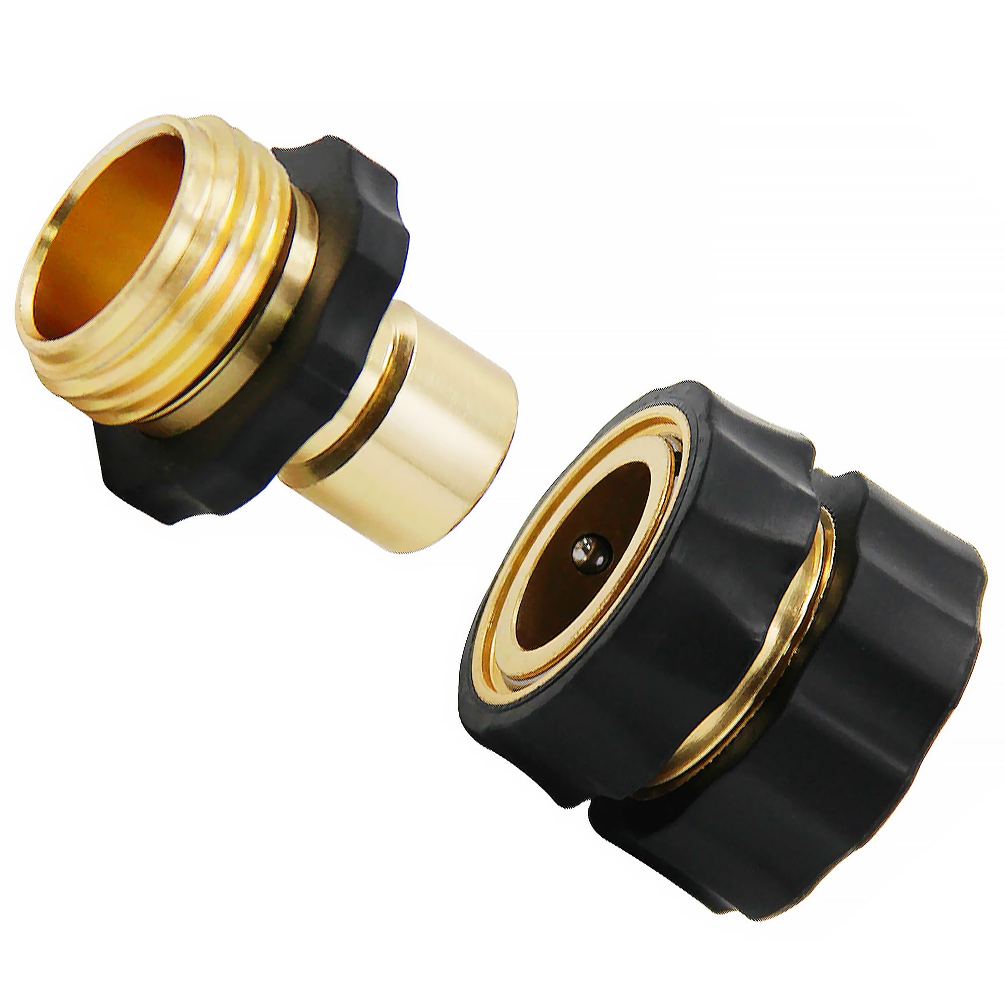 Lifynste 3/4 Inch Garden Hose Quick Connector Fittings, Easy Connector Fitting, Male and Female Set, (6)