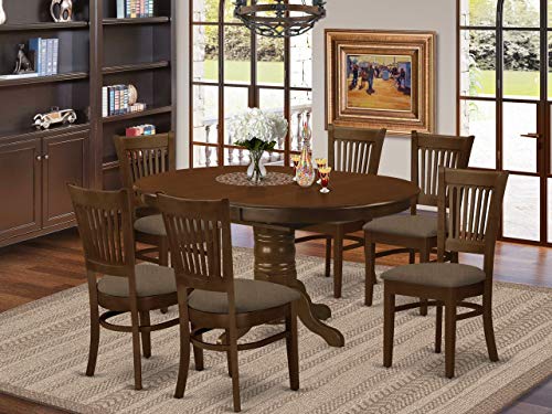 East West Furniture KEVA7-ESP-C Dining Set, 7-Piece
