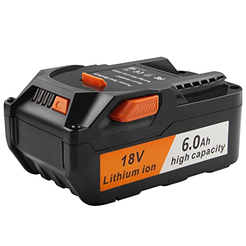 ARyee 18V 6000mAh Battery Replacement Compatible with RIDGID 18V Drill R840087 R840083 R840086 R840085 R840084 AC840085 AC840086 AC840087P AC840089 Tools Lithium Ion Battery