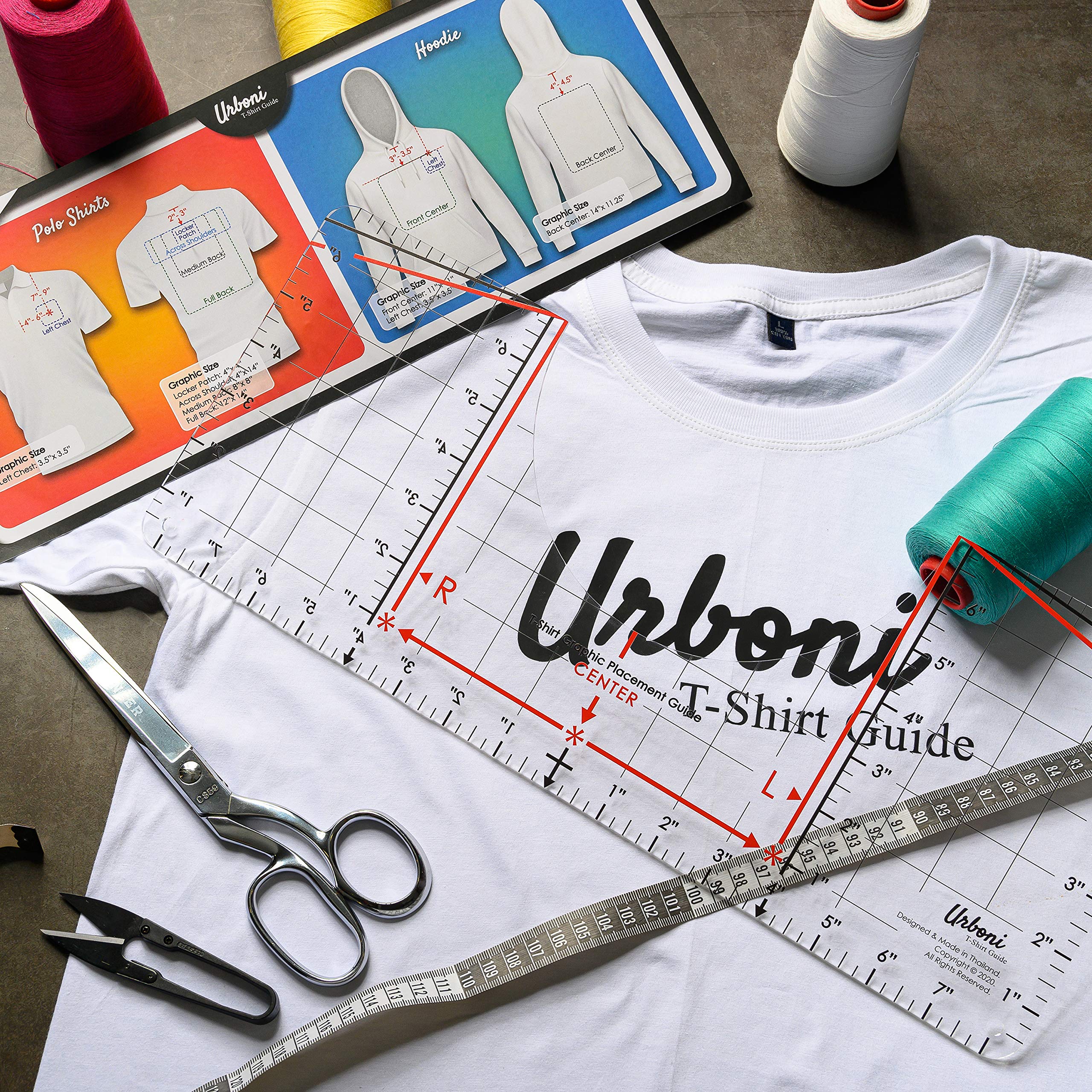Tshirt Ruler Guide for Vinyl Alignment, T shirt Rulers to Center Designs, T shirt Ruler Alignment Tool Placement, Tshirt Guide Ruler Tool for Heat Press, Tee Shirt Ruler for Vinyl Alignment for Cricut