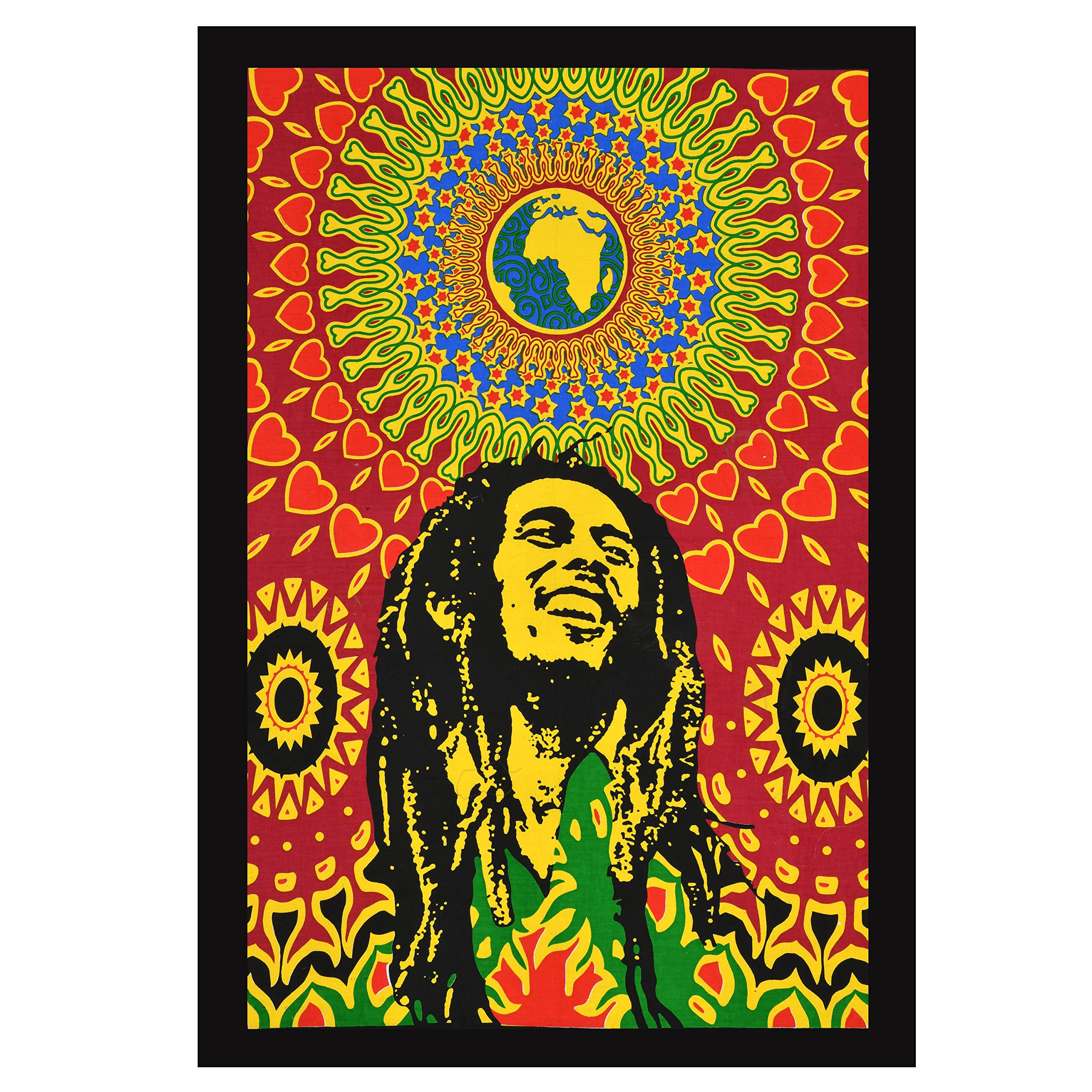 Flying Trade Wall Hanging Tapestry Trippy Smoke Poster Bedroom Décor Tapestries Room Décor Rasta Aesthetic Hippie Sublime Decoration Poster For Jamaican Party 30X45 Inch(One World)