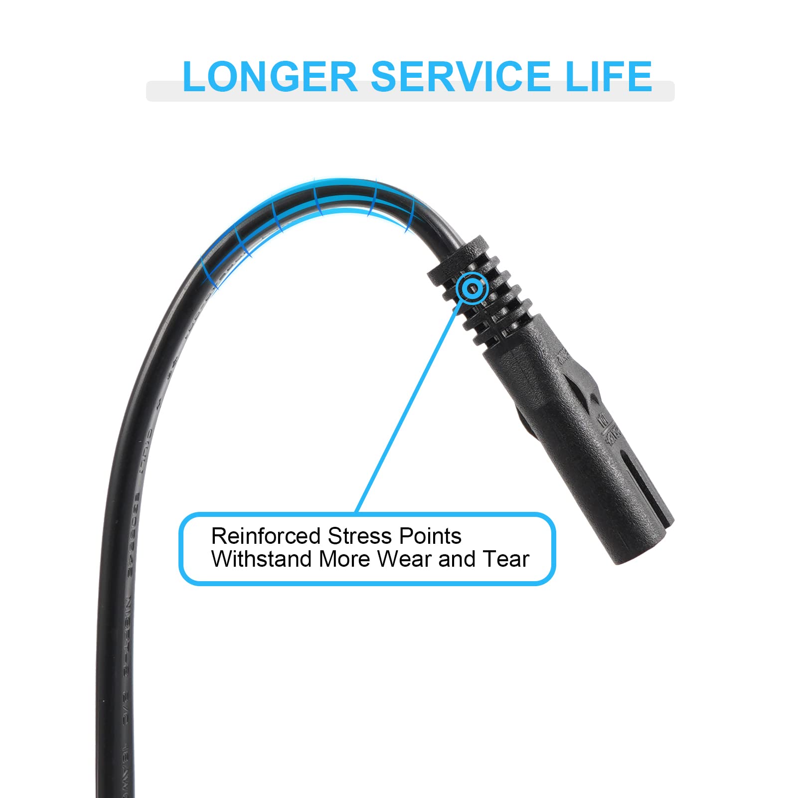 8FT AC Power Cord Compatible with TCL Roku Smart LED LCD HD TV, Xbox One S/X