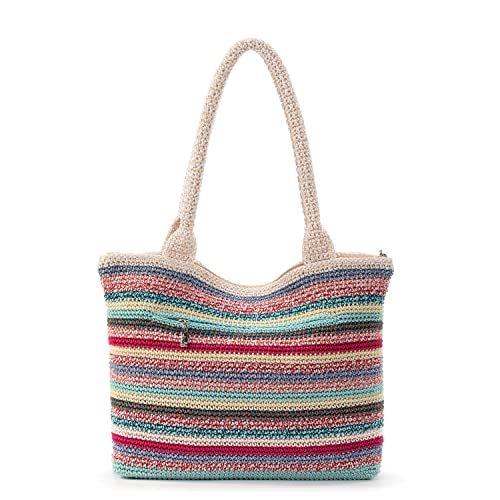 The Sak womens Classics Hand-crochet Carry-all Crafted Classics Hand Crochet Carry All, Eden Floral Embroidery, One Size US