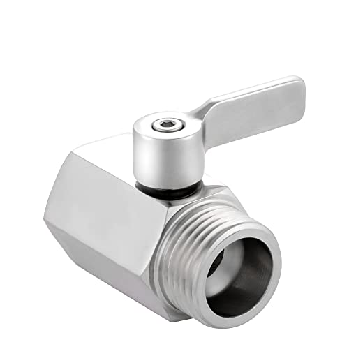 Walkinginrain Stainless Steel Garden Hose Shut Off Valve,3/4" GHT Female × 3/4" GHT Male