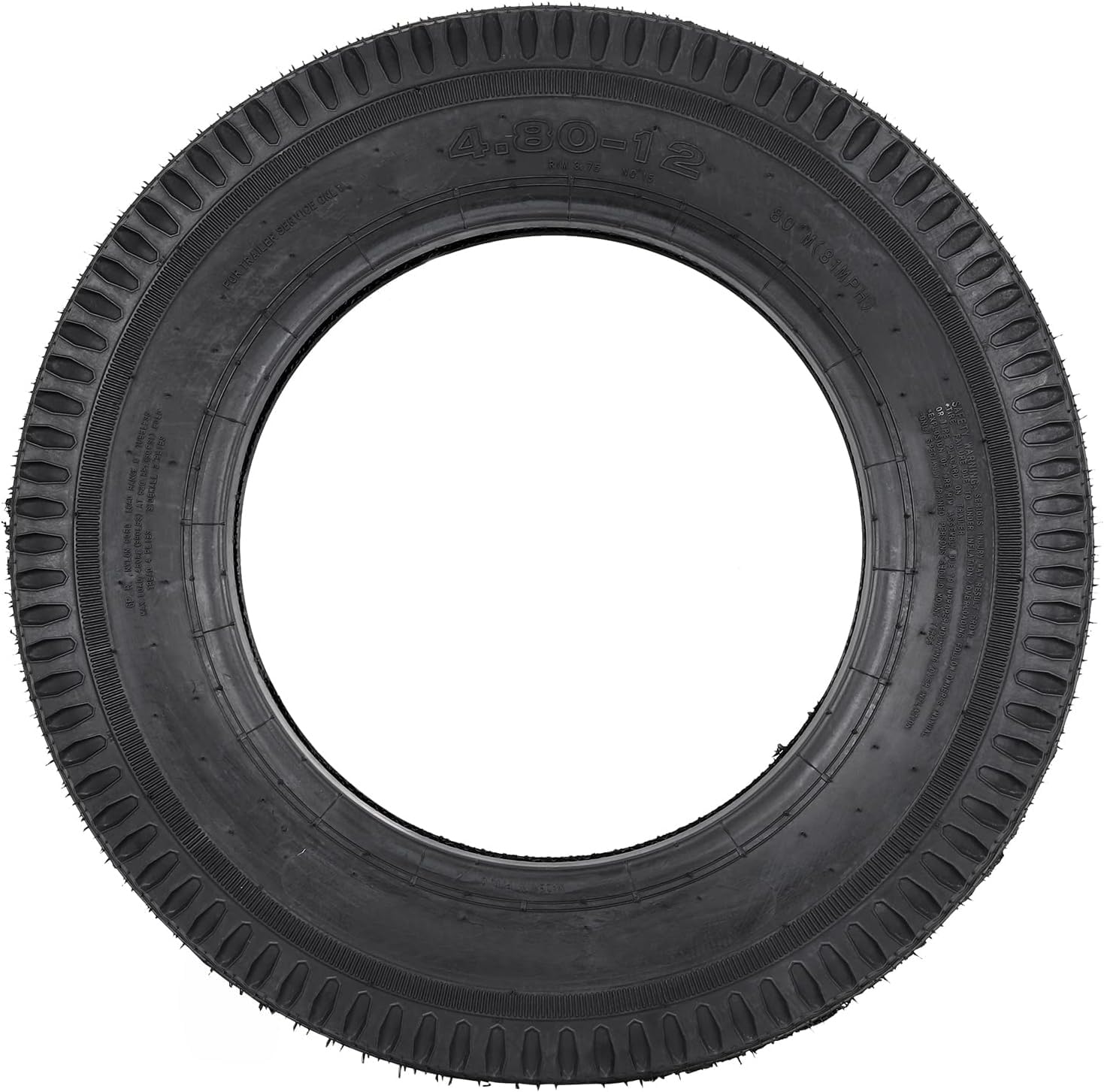 Hykolity 4.8-12 4.8x12 480-12 4.80-12 Trailer Tires, Load Range C, 6PR, Set of 2