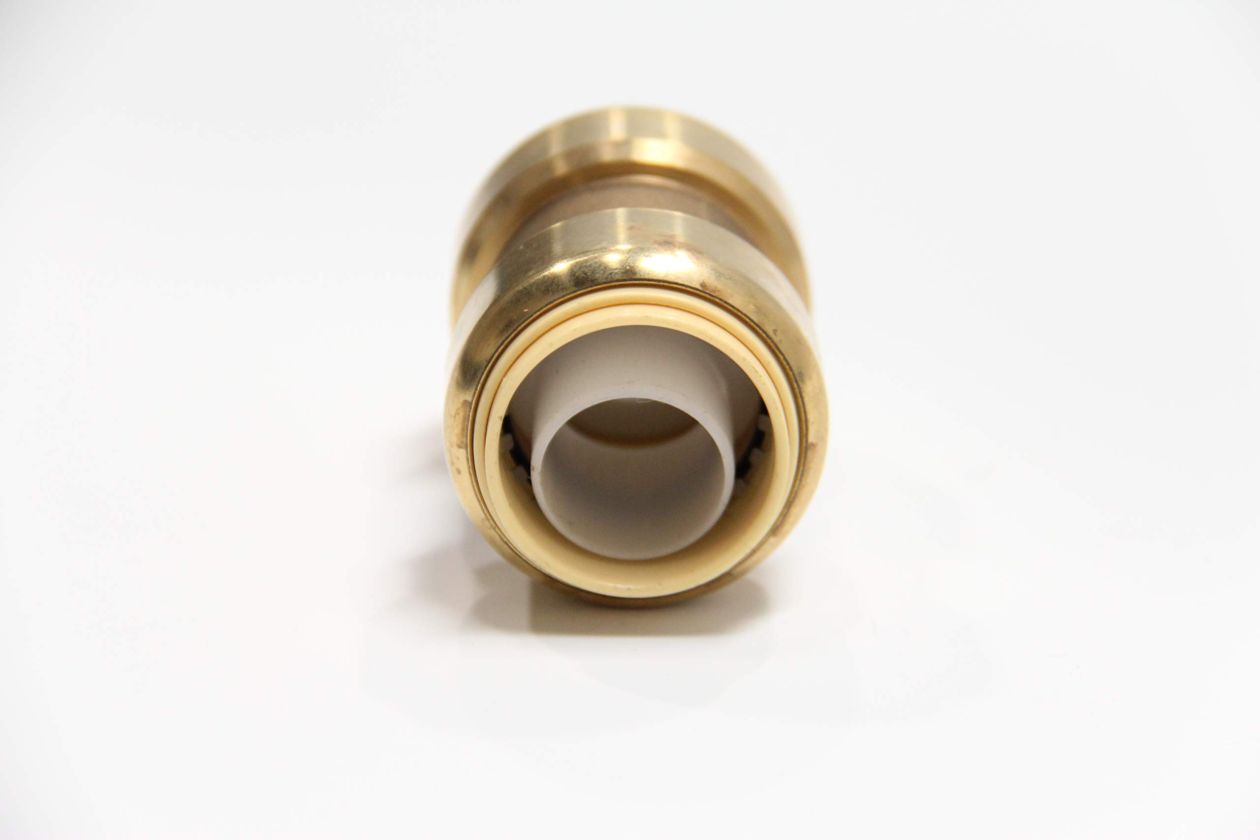 EFIELD 3/4 Inch Straight Coupling Push-Fit Fitting to Connect Pex, Copper, CPVC with a Disconnect Clip (Pack of 2)