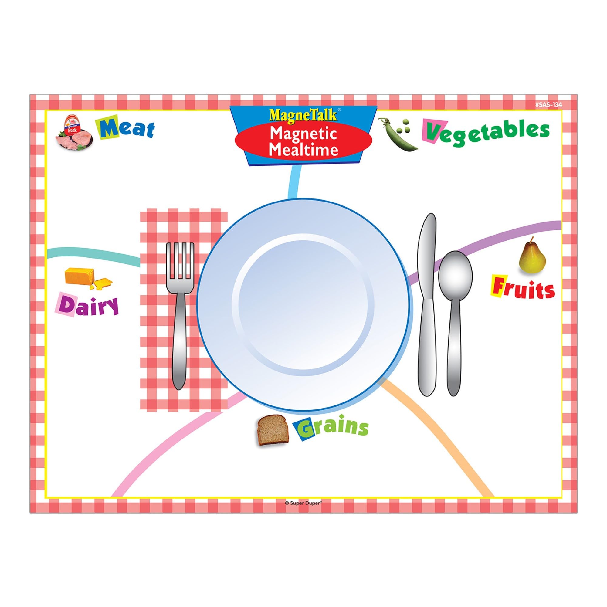Super Duper Publications | Magnetic Mealtime Board Game | Educational Learning Resource for Children