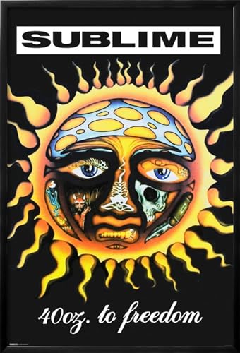 AllPosters Wall Poster Sublime- 40 Oz. To Freedom on Black Frame, 24x36