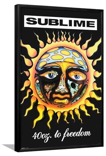 AllPosters Wall Poster Sublime- 40 Oz. To Freedom on Black Frame, 24x36
