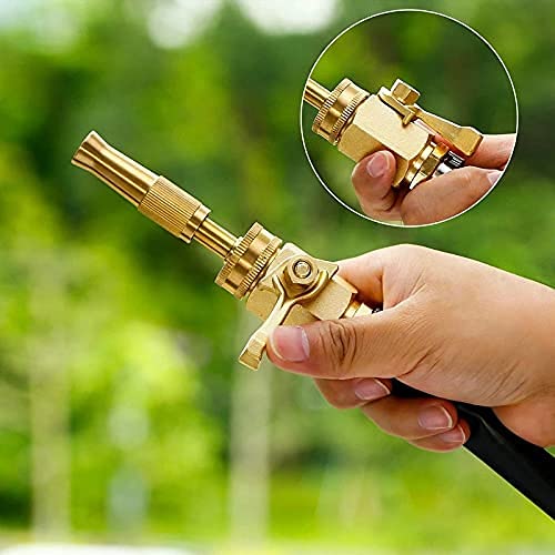Heavy Duty Brass Garden Hose Shut Off Valve 3/4" GHT Hose Connector Water Flow Control Valve for Garden Nozzle Water Hose