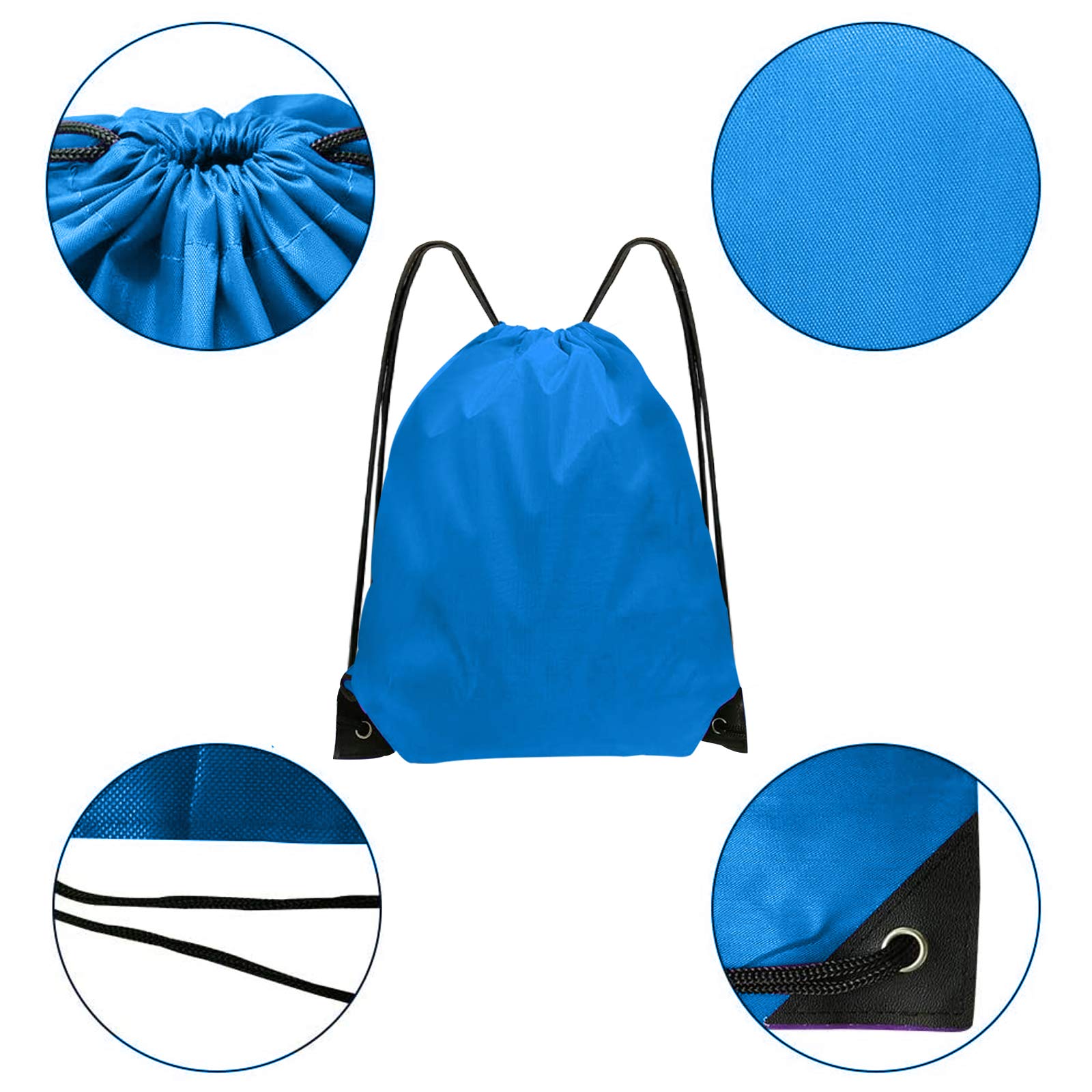 Grneric 28 Pcs Drawstring Backpack Bulk String backpack Drawstring Bags Cinch Sack Gym Sport Traveling String Bag for Men Women