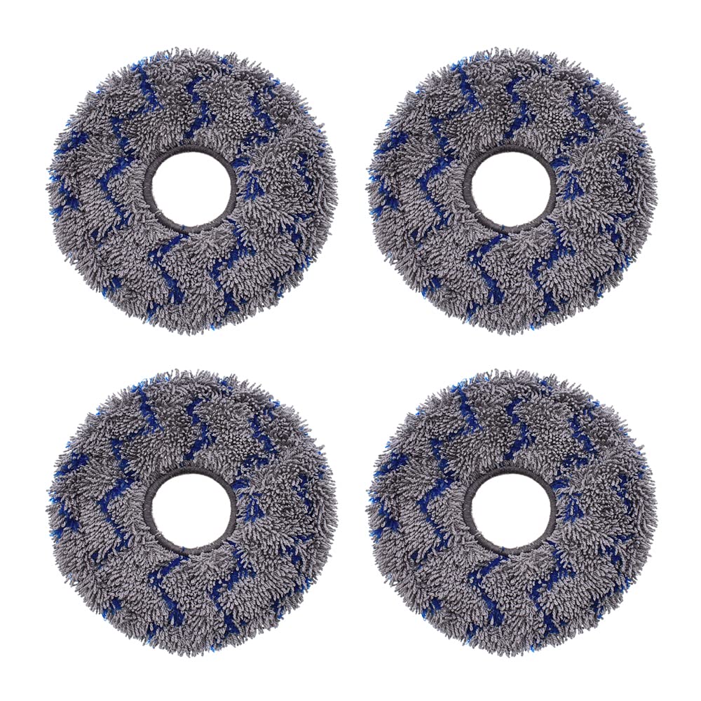 neutop Replacement Mopping Pads Microfiber Mop Cloths Compatible with Ecovacs Deebot X1 Turbo/Omni, T10 Turbo/Omni, T20, X2, Robot Vacuums Parts Accessories, 4-Pack.